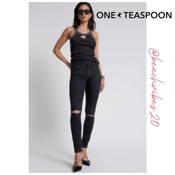 One Teaspoon | Jeans | One Teaspoon Freebirds Ii High Waist Stretch ...